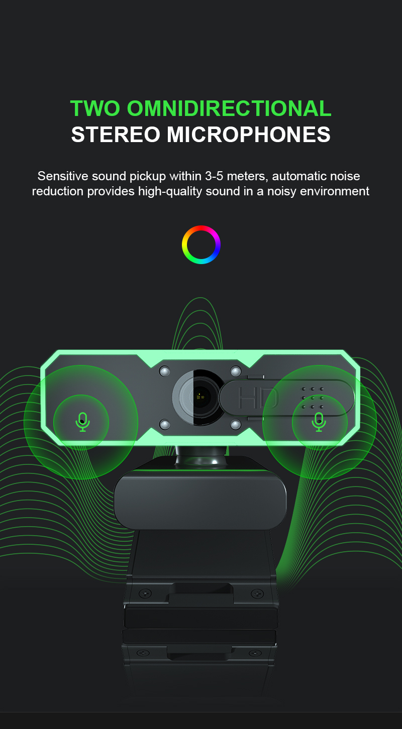 Anywii 1080P 60FPS Gaming Webcam H782